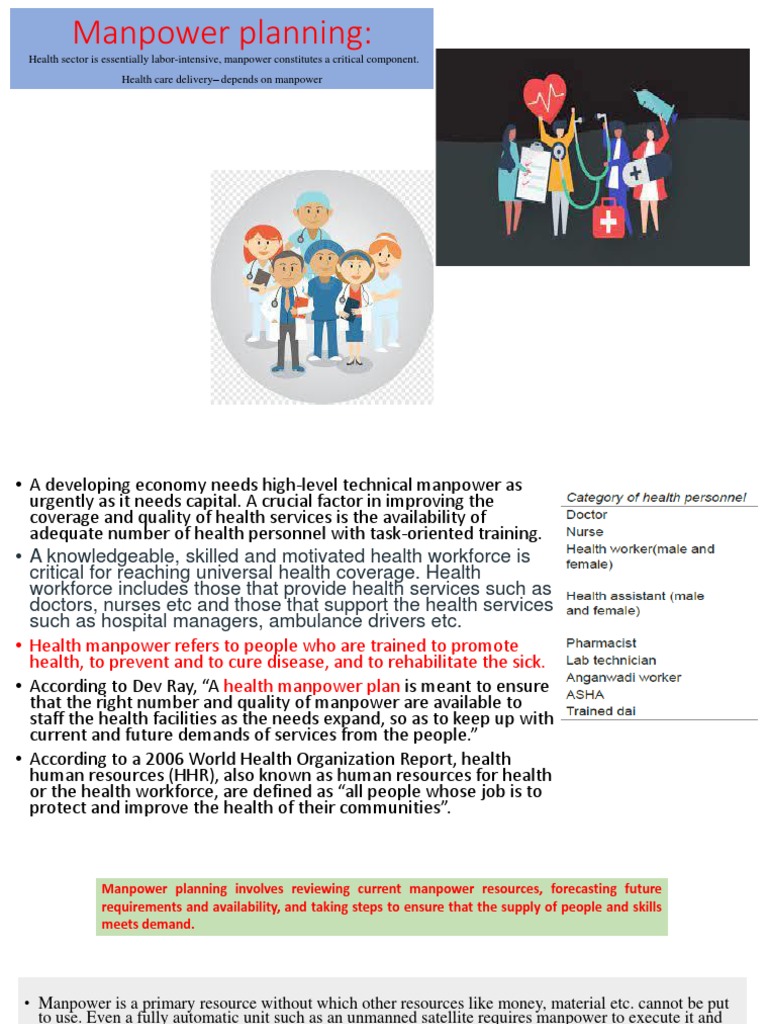 Manpower Planning | Download Free PDF | Human Resources | Health Human Resources