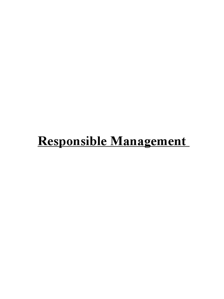 JAN45-Responsible Management | PDF