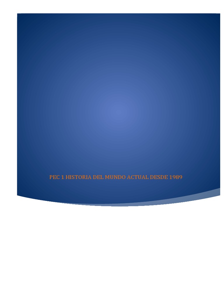 Pec Historia Del Mundo Actual. | PDF | Producto Interno Bruto ...