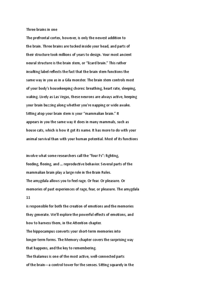 Three Brains in One | PDF