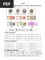 Class 4 Money Worksheet Activities | PDF