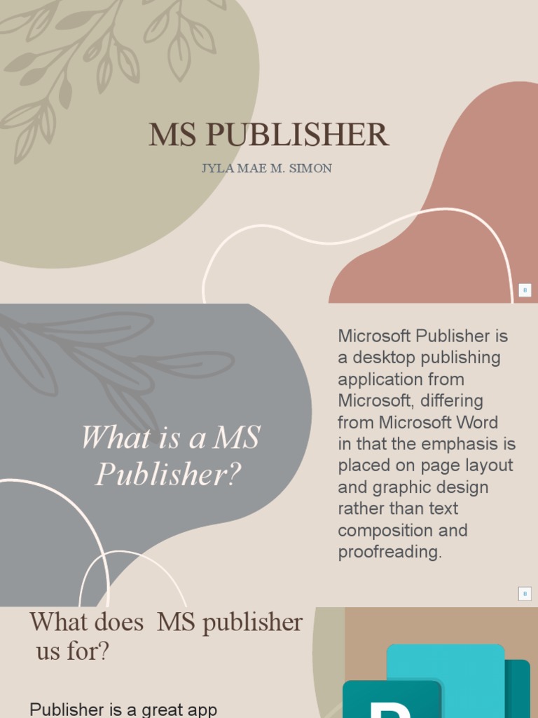 MS Publisher | PDF | Window (Computing) | Icon (Computing)