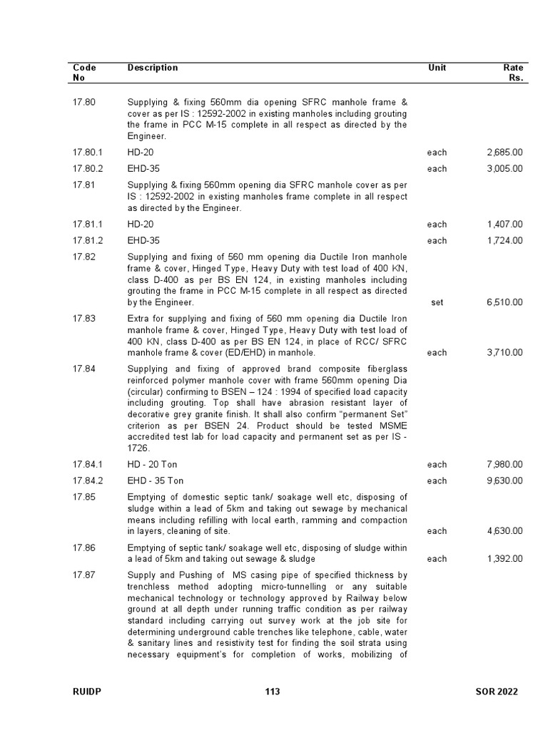 Estimate - 900 Dia | PDF | Septic Tank | Pipe (Fluid Conveyance)