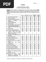 Escala Madrs | PDF | Suicídio | Depressão