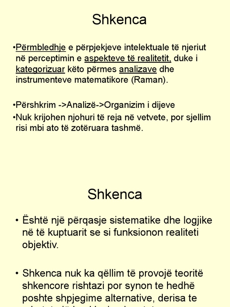 Shkenca | PDF