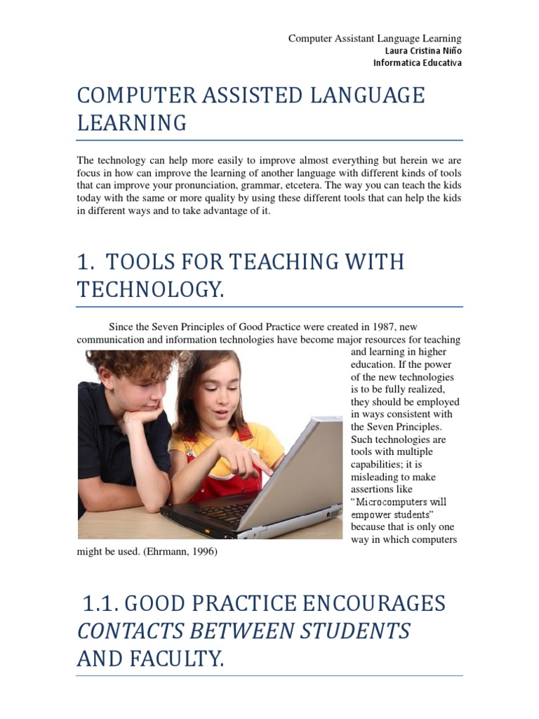 Computer Assisted Language Learning | Download Free PDF | Simulation ...