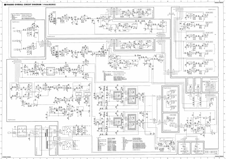 Yamaha VR6000 Schematic | PDF