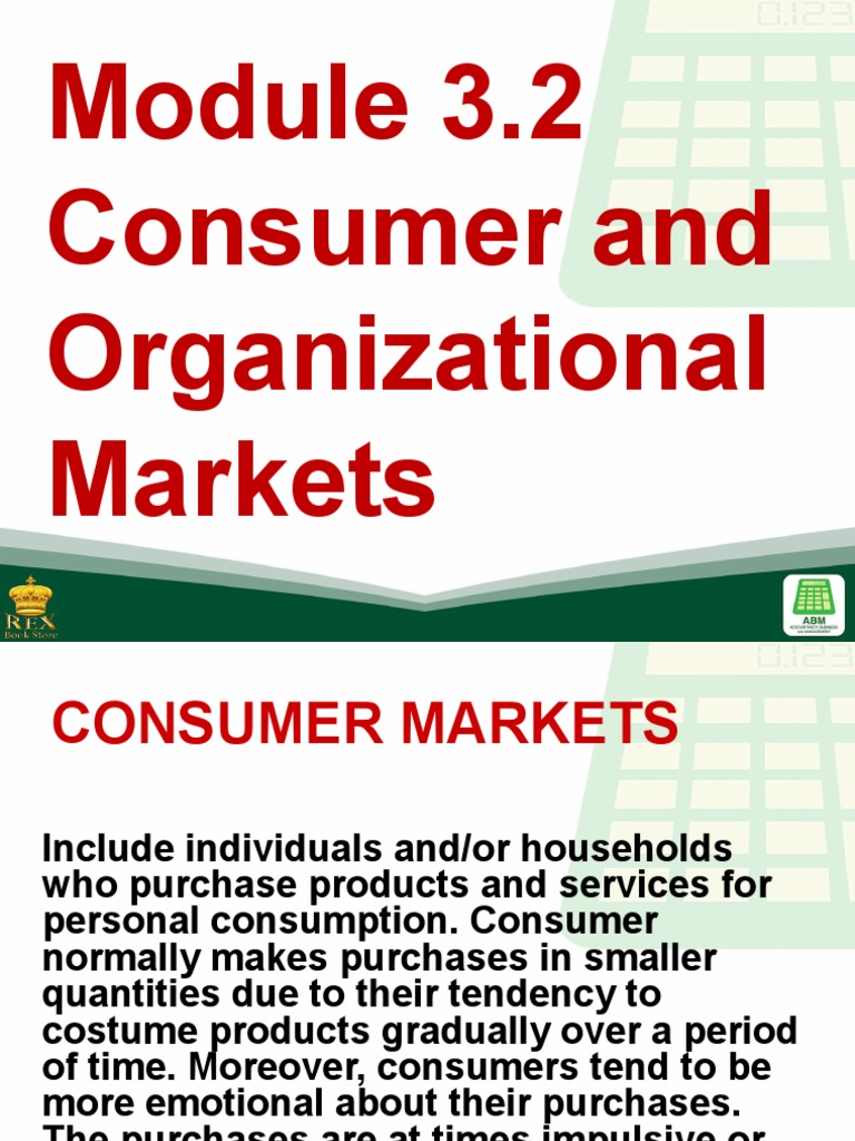 Consumer and Organizational Markets | PDF | Consumer Behaviour | Behavior
