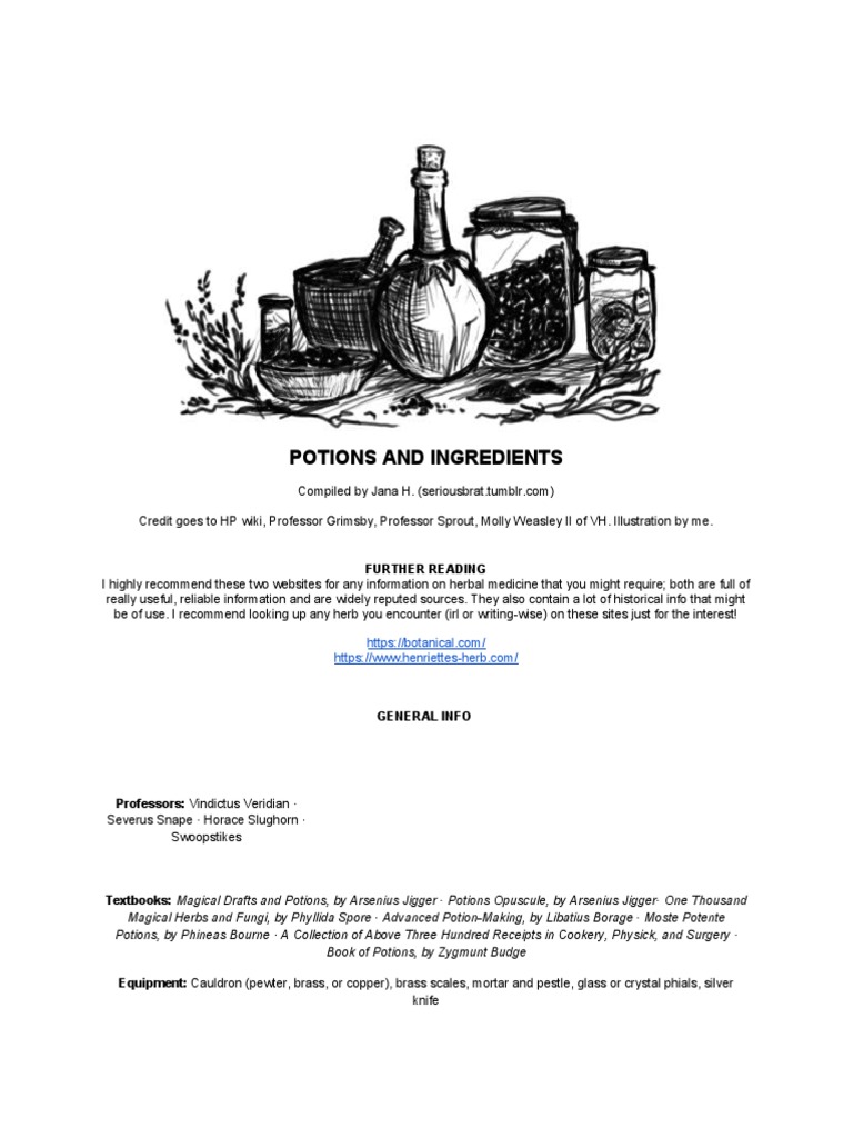 (Shared) Potions | PDF
