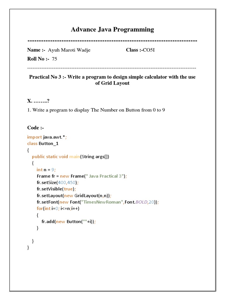 Ayush Practical No 3 | PDF | Computers | Technology & Engineering