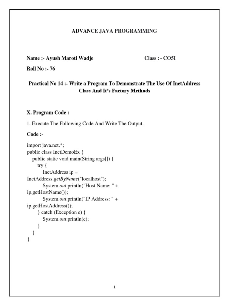 Ayush Practical No 14 | PDF Ayush Practical No 14 | PDF