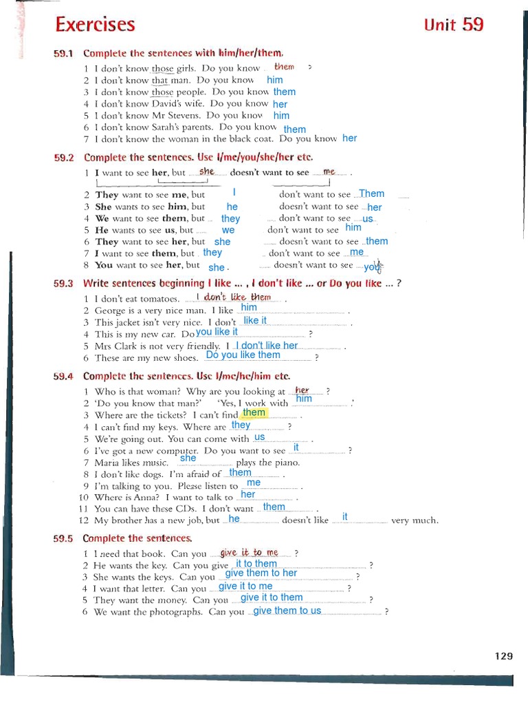 Essential Grammar Unit 59 | PDF