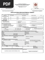 Electrical Permit DPWH | PDF