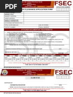 FSED 1F Application Form FSEC For Building Permit Rev02 | PDF