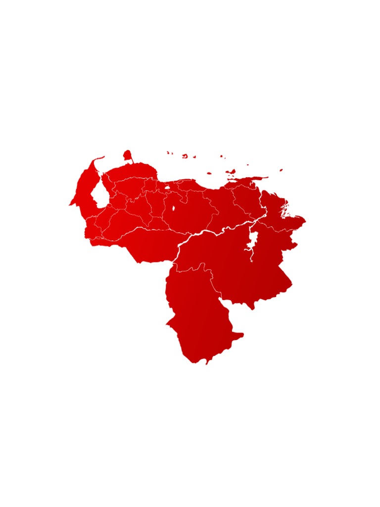 Mapa de Venezuela Color Rojo | PDF