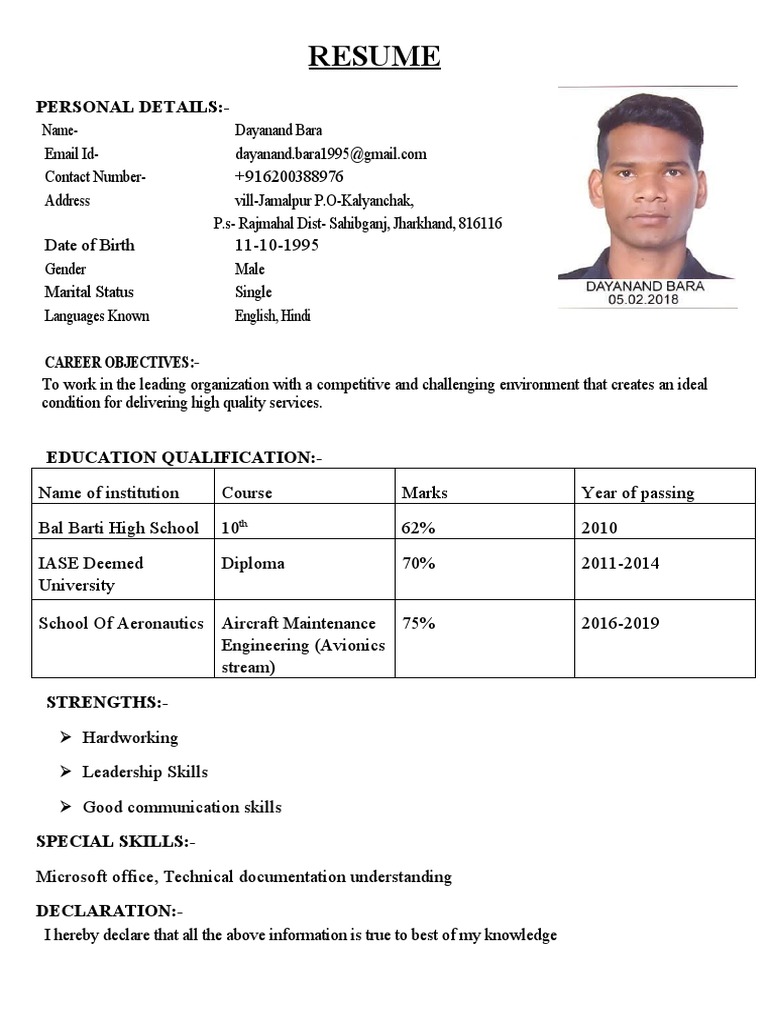 Daya Original Resume | PDF
