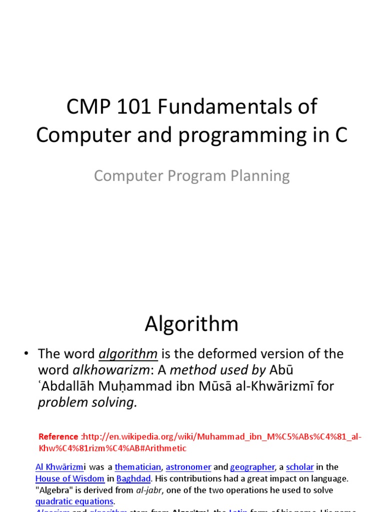CMP 101 Set 12 Algorithm and Flowcharts | PDF | Algorithms And Data Structures | Areas Of ...