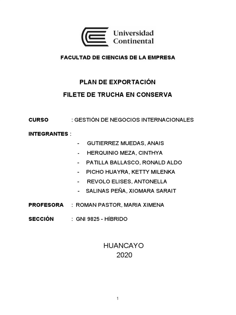 Plan de Exportaci n.pdf (1) | PDF | Los Estados Unidos | Economias