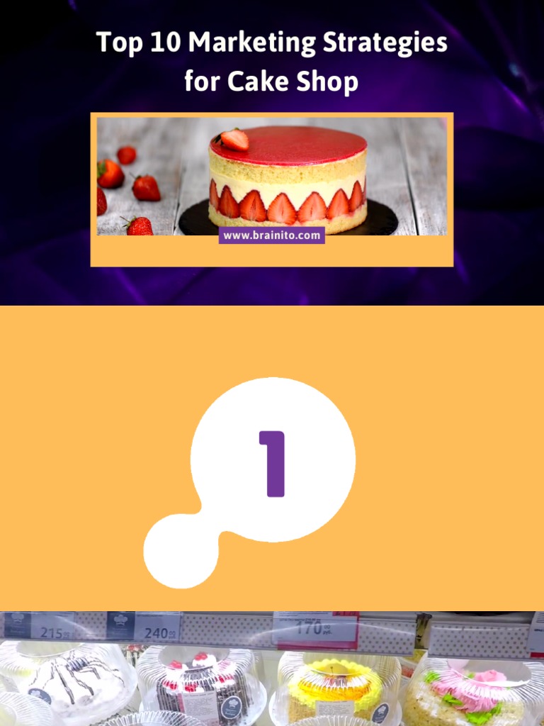 Top 10 Cake Shop Marketing Strategies | PDF