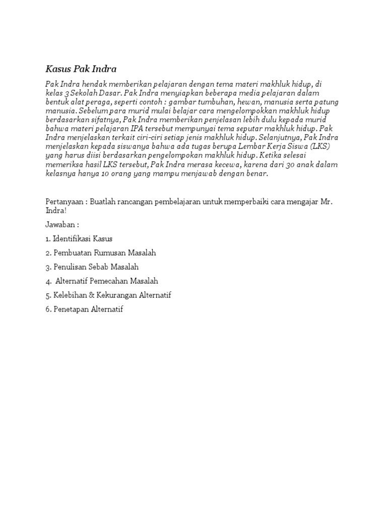 Kasus Pak Indra (2) | PDF