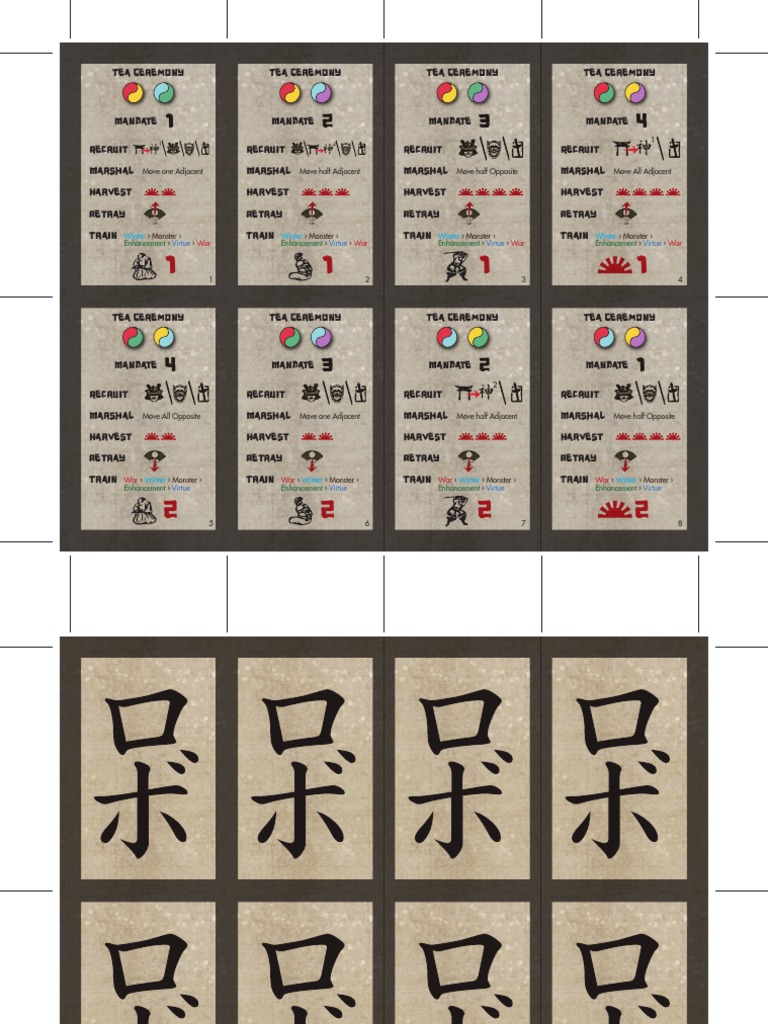 Rising Sun - Automa Cards | PDF | Tea | East Asian Cuisine