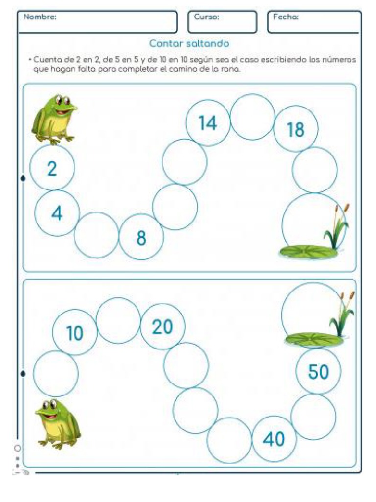 Contar de 2 en 2 | PDF