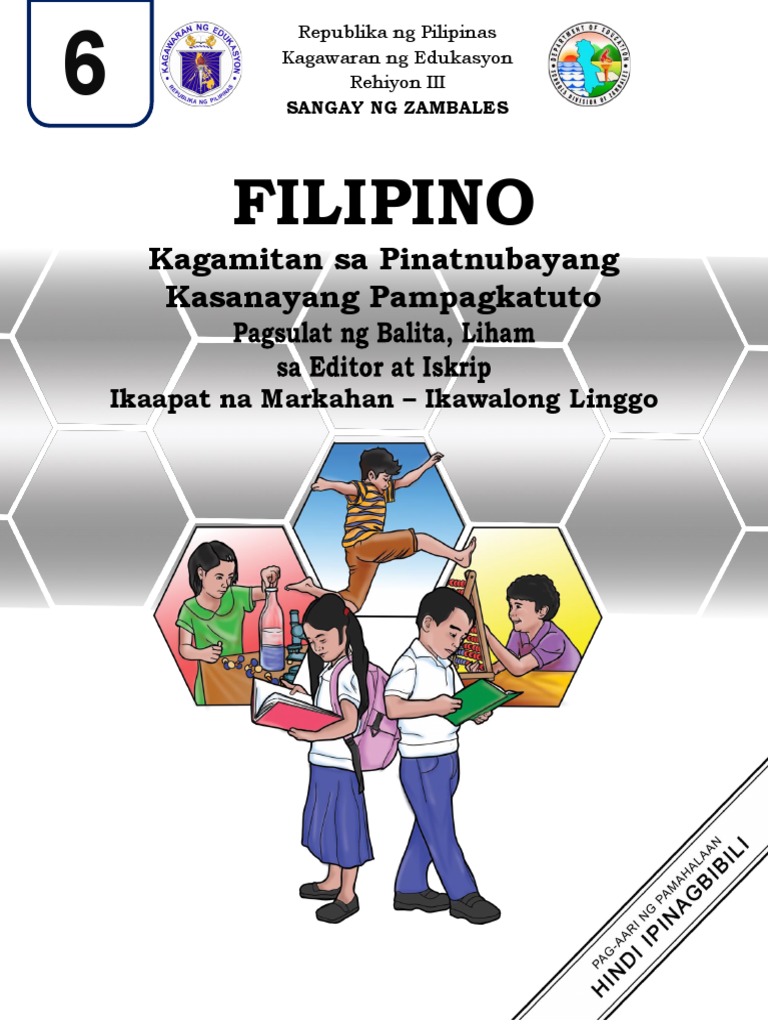 Filipino6 Q4 W8 Pagsulat NG Balita Liham Sa Editor at Iskrip FINAL | PDF