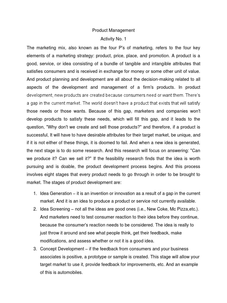 Product Management | PDF | Marketing | Product (Business)