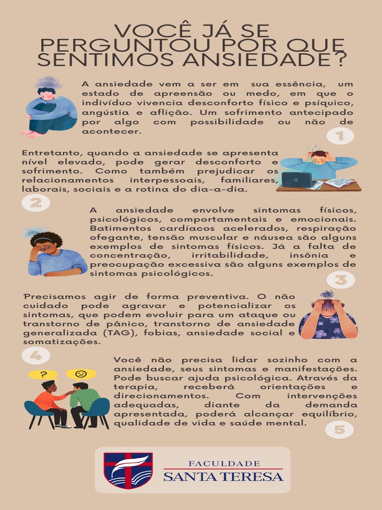 Folder Sobre Ansiedade | PDF | Ansiedade | Ciências comportamentais