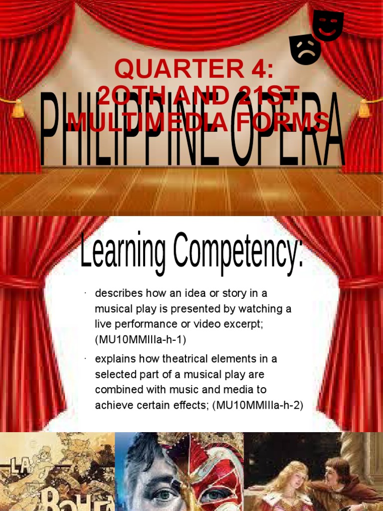 Q4-PPT-Music10 - Lesson 1 (Philippine Opera) | PDF | History | Classics