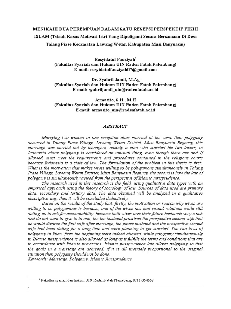 JURNAL Ros | PDF | Marriage, Unions And Partnerships | Marriage