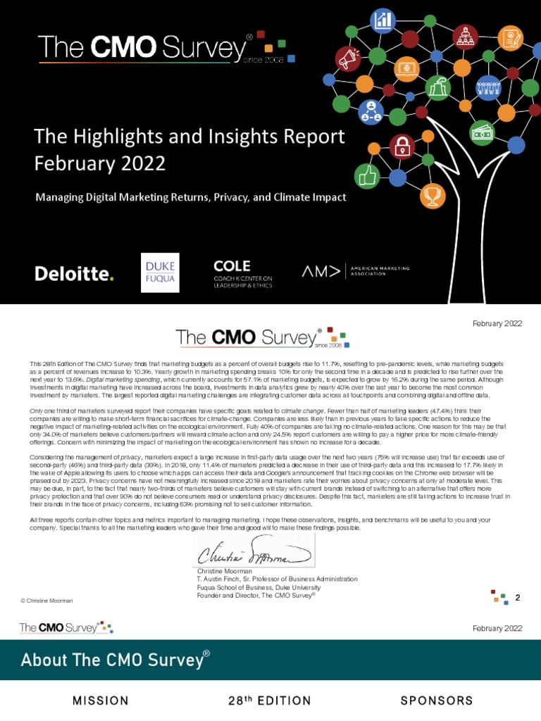 The CMO Survey-Highlights and Insights Report-February 2022 | PDF ...