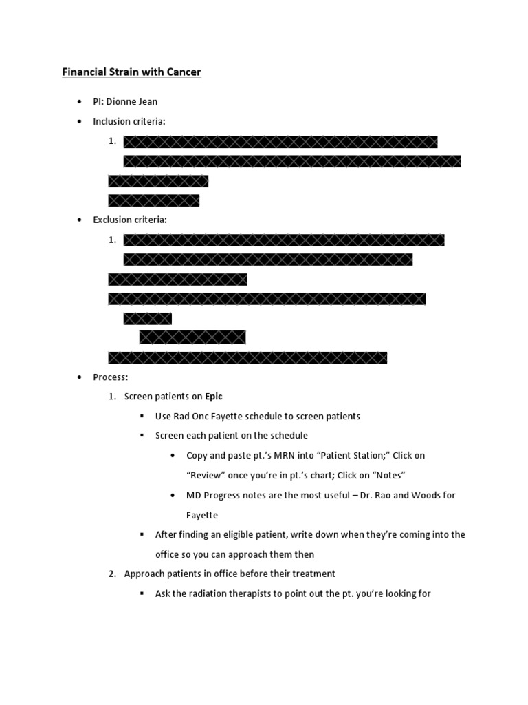 Financial Strain Cheat Sheet | PDF | Informed Consent | Health Care