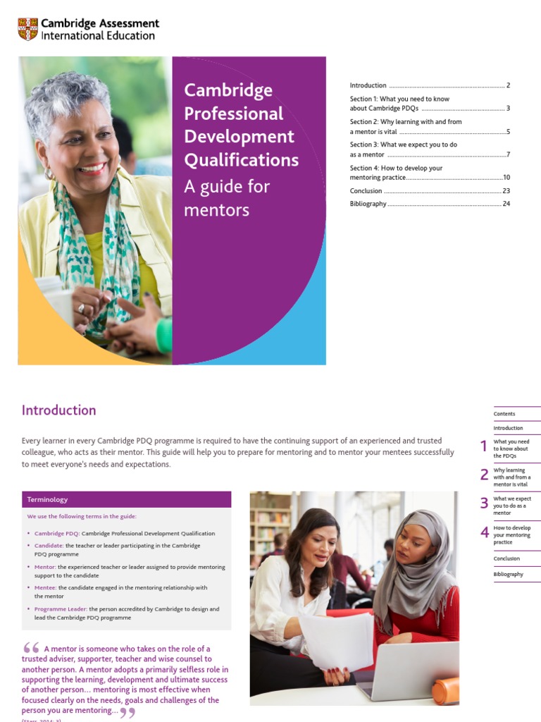 PDQ+Guide+for+mentors+v1 22 | Download Free PDF | Mentorship | Learning