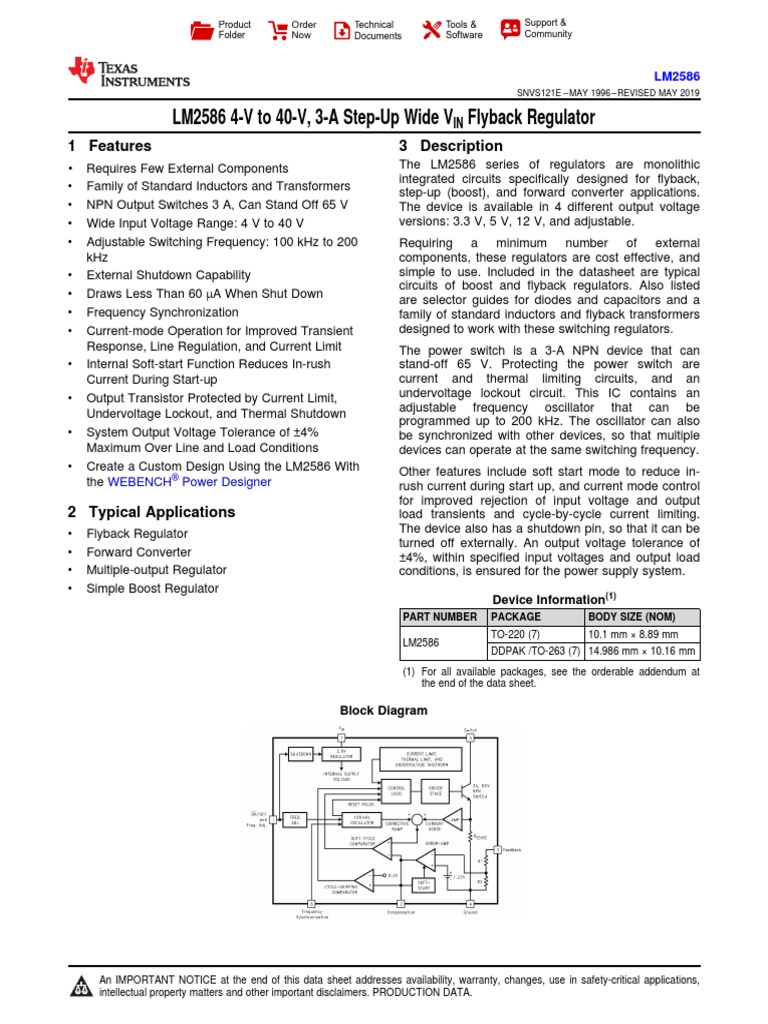 LM 2586 | PDF | Amplifier | Electronic Oscillator