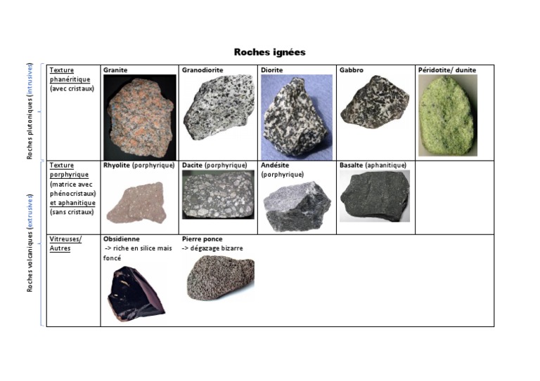 Classification des roches ignées | PDF
