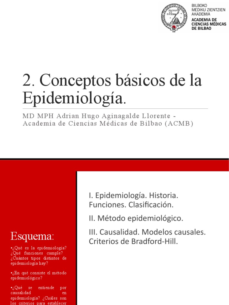 Conceptos Básicos de La Epidemiología | PDF | Epidemiología | Cuidado de la salud