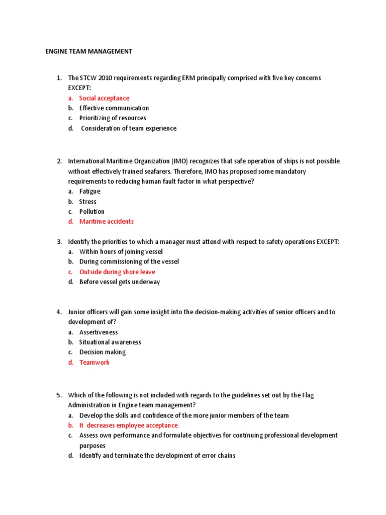 Etm Question and Answer | PDF | Leadership | Communication
