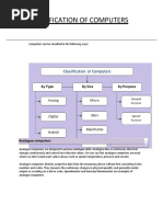 Classification of Computers According To Technology and Size | PDF ...