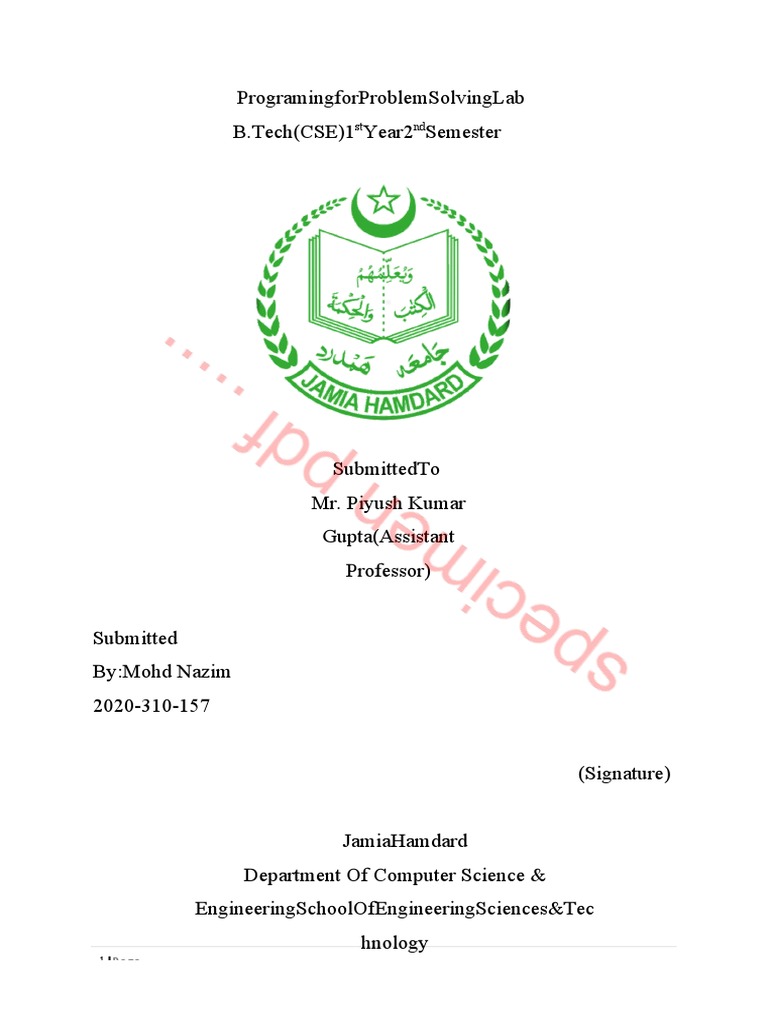 ST ND | PDF | Arithmetic | Computer Programming