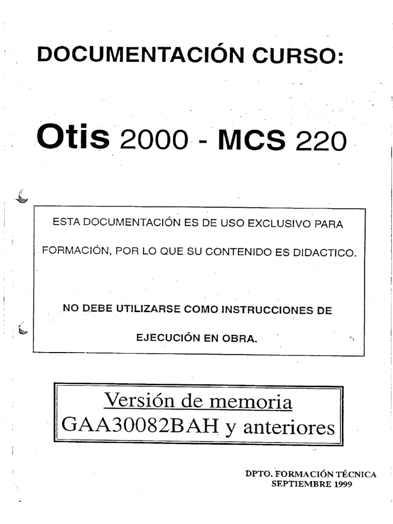 Otis Consola y Curso | PDF
