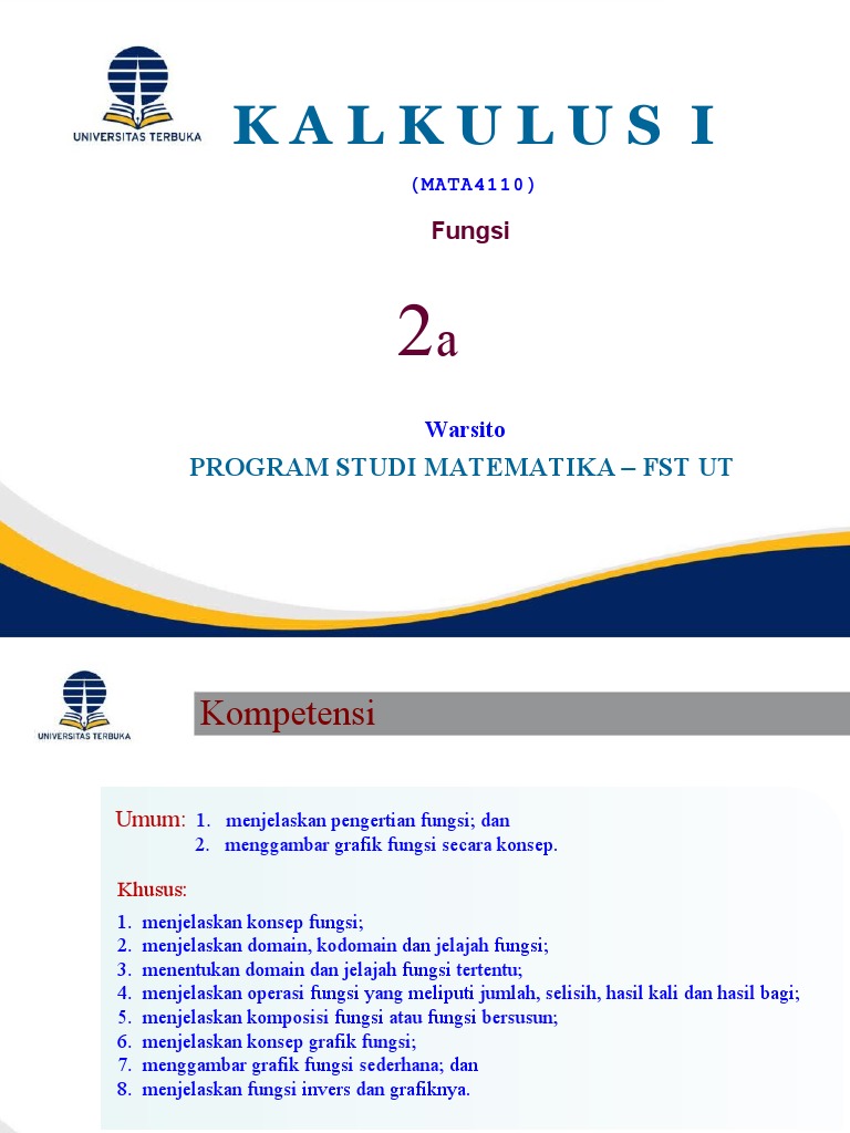 Kalkulus I Sesi 2a | PDF