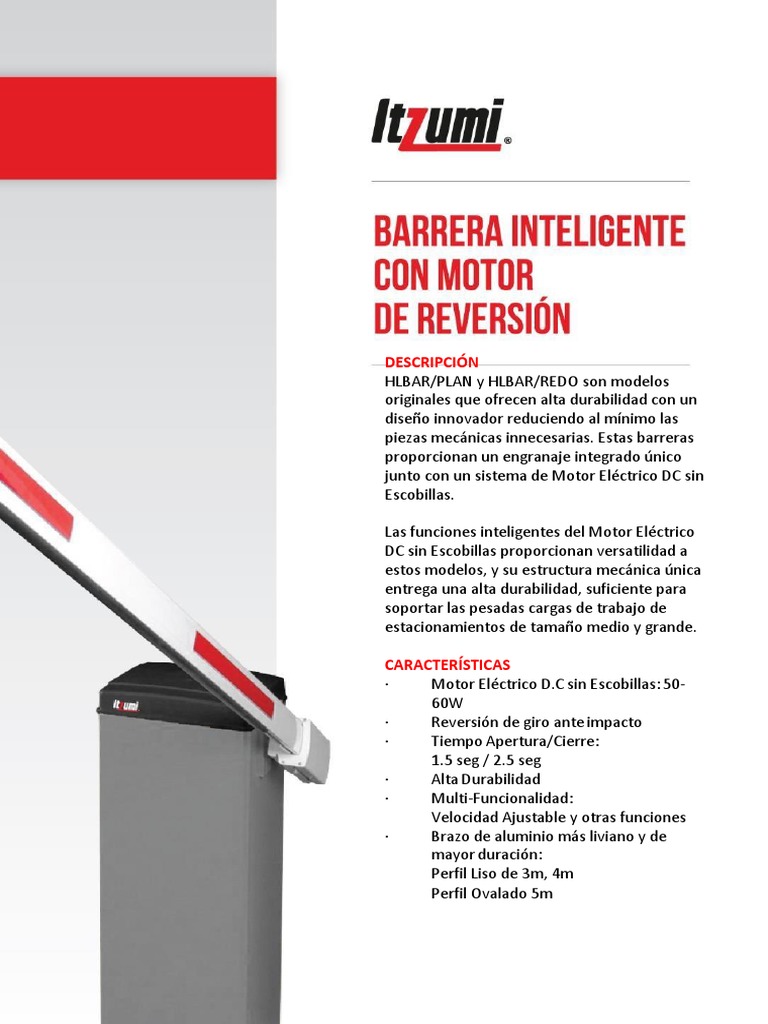 Barrera Itzumi Con Motor | PDF | Diodo emisor de luz | Bienes ...