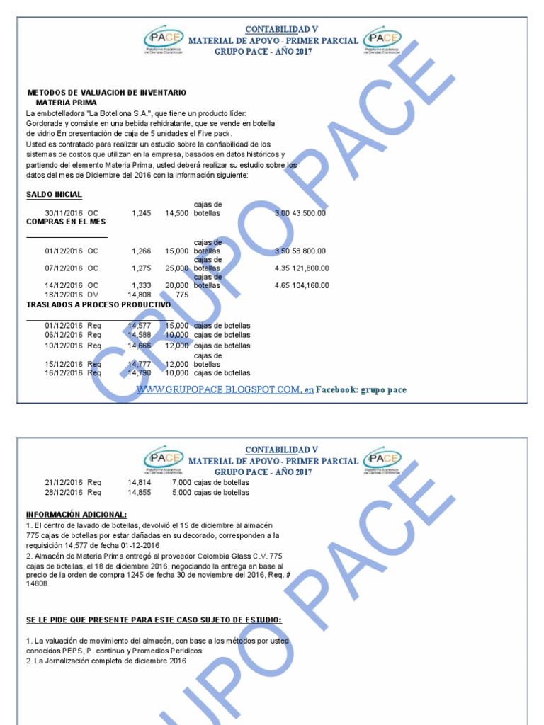 Contabilidad V, Primer Parcial 2017 Material de Apoyo | PDF | Economias | Business