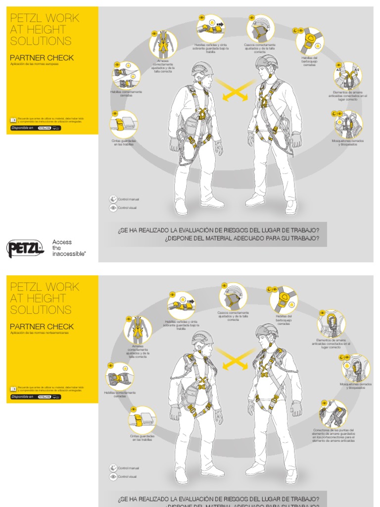 Petzl Work at Height Solutions: Partner Check | PDF | Escalada de roca ...