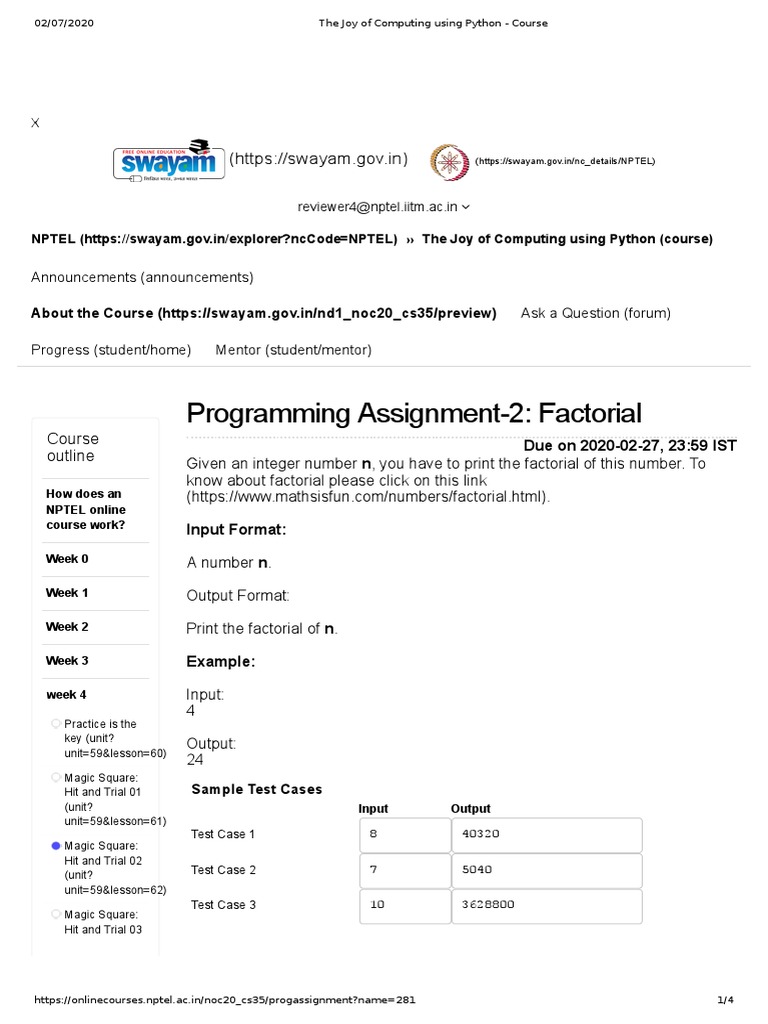 Python MCQ Topic Wise Week - 04 - Assignment - 03 | PDF | Computing | Computer Science