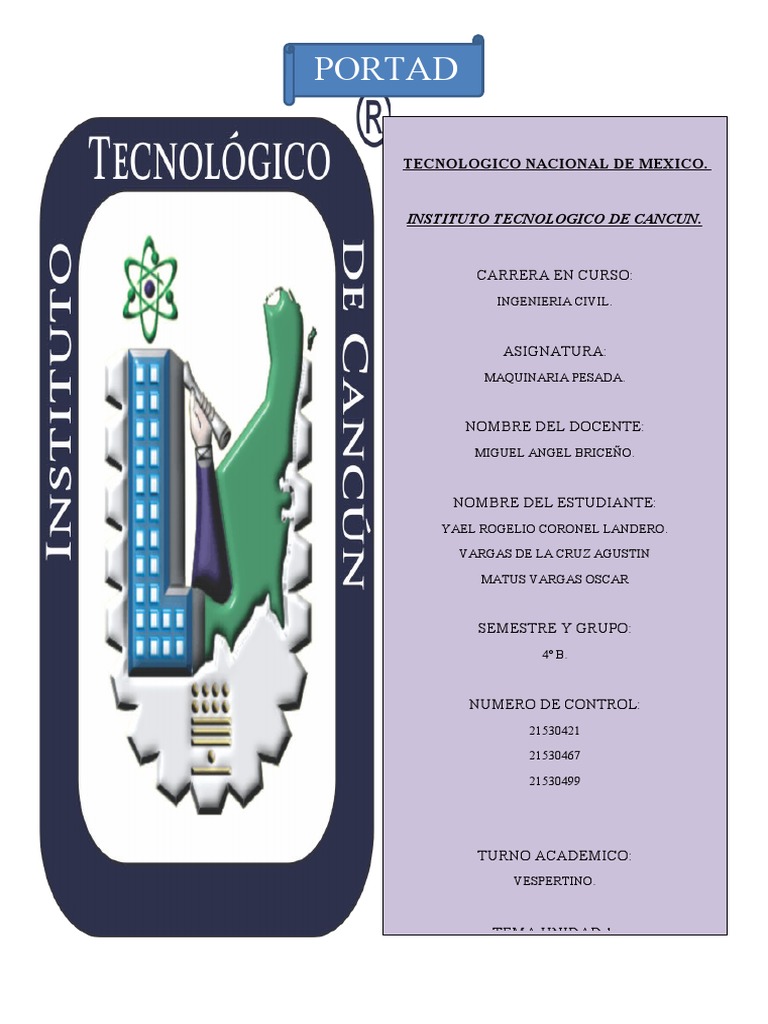 Investigacion Maq. Pesada U1 | PDF | Bomba | Engranaje