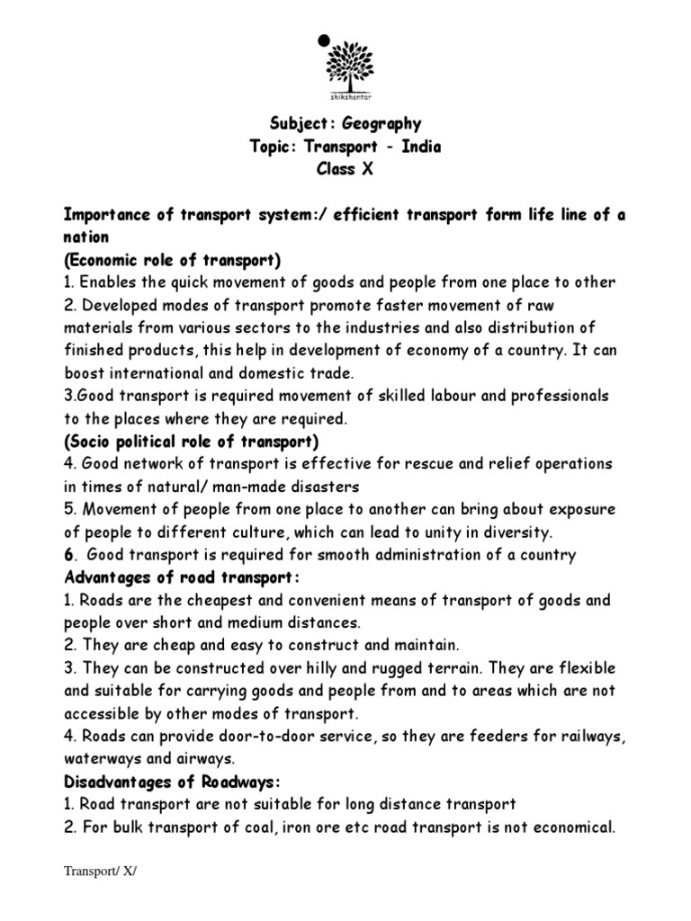 Geo X Transport Pdf Transport Rail Transport
