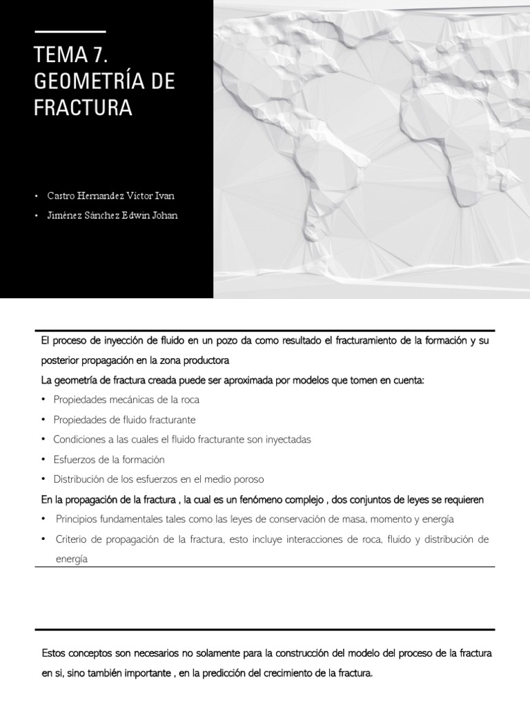 Tema 7.geometria de Fractura | PDF | Fractura | Geometría