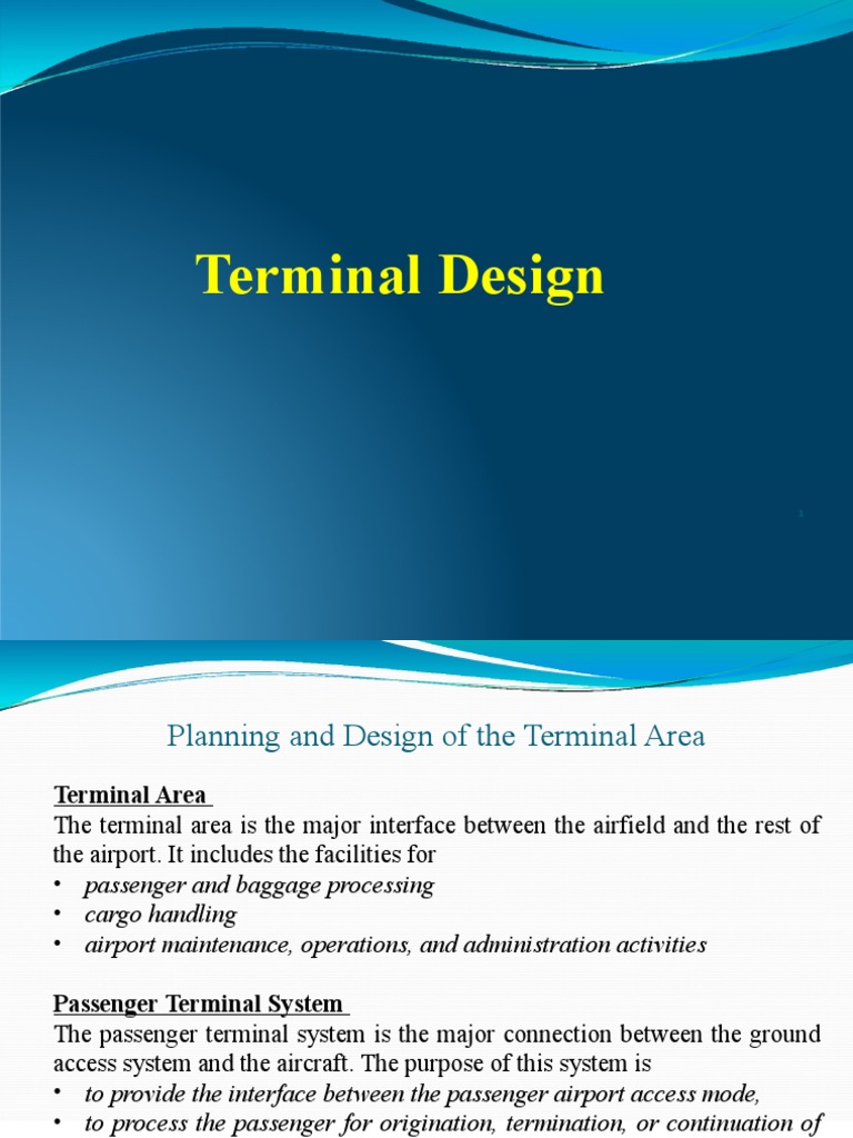 Airport Terminal Design and Planning Guide | PDF | Airport | Aircraft